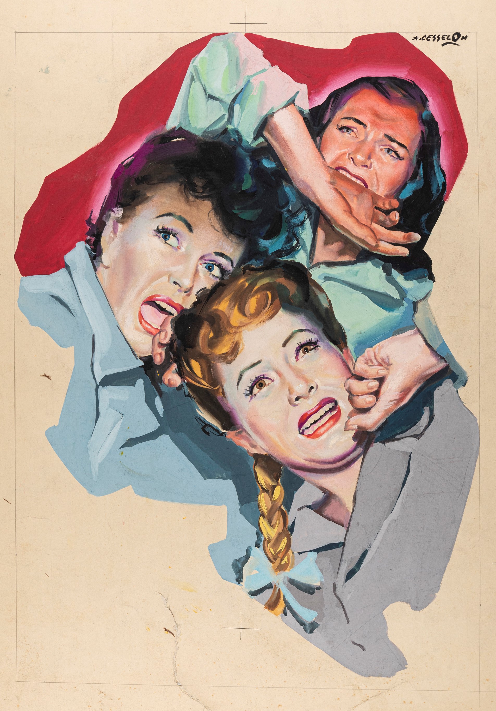 Angelo Cesselon - Cry 'Havoc' 50's | Movie Poster Artworks - Part I ...