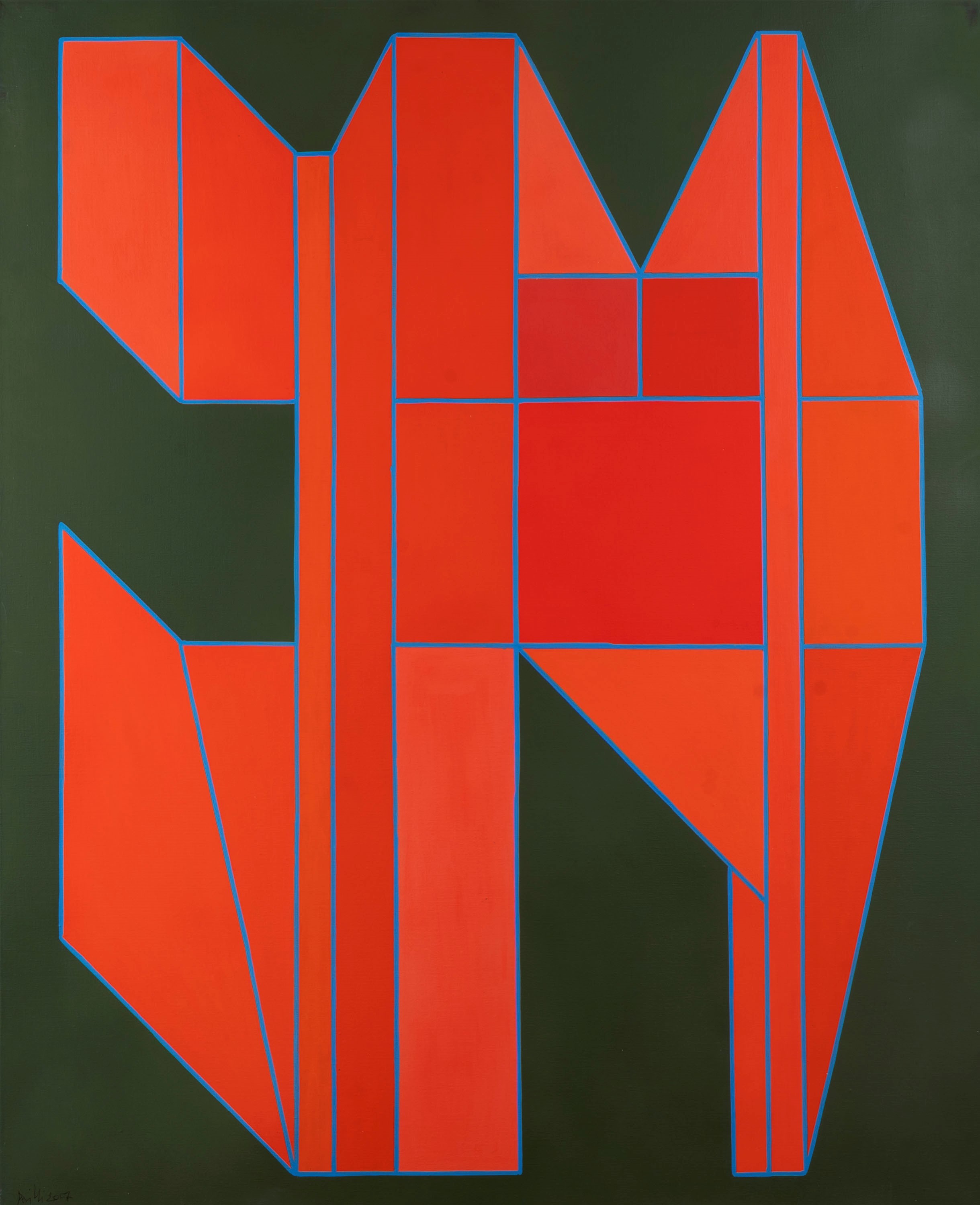 Achille Perilli - La caduta 2007 | Modern & Contemporary Art | Finarte ...