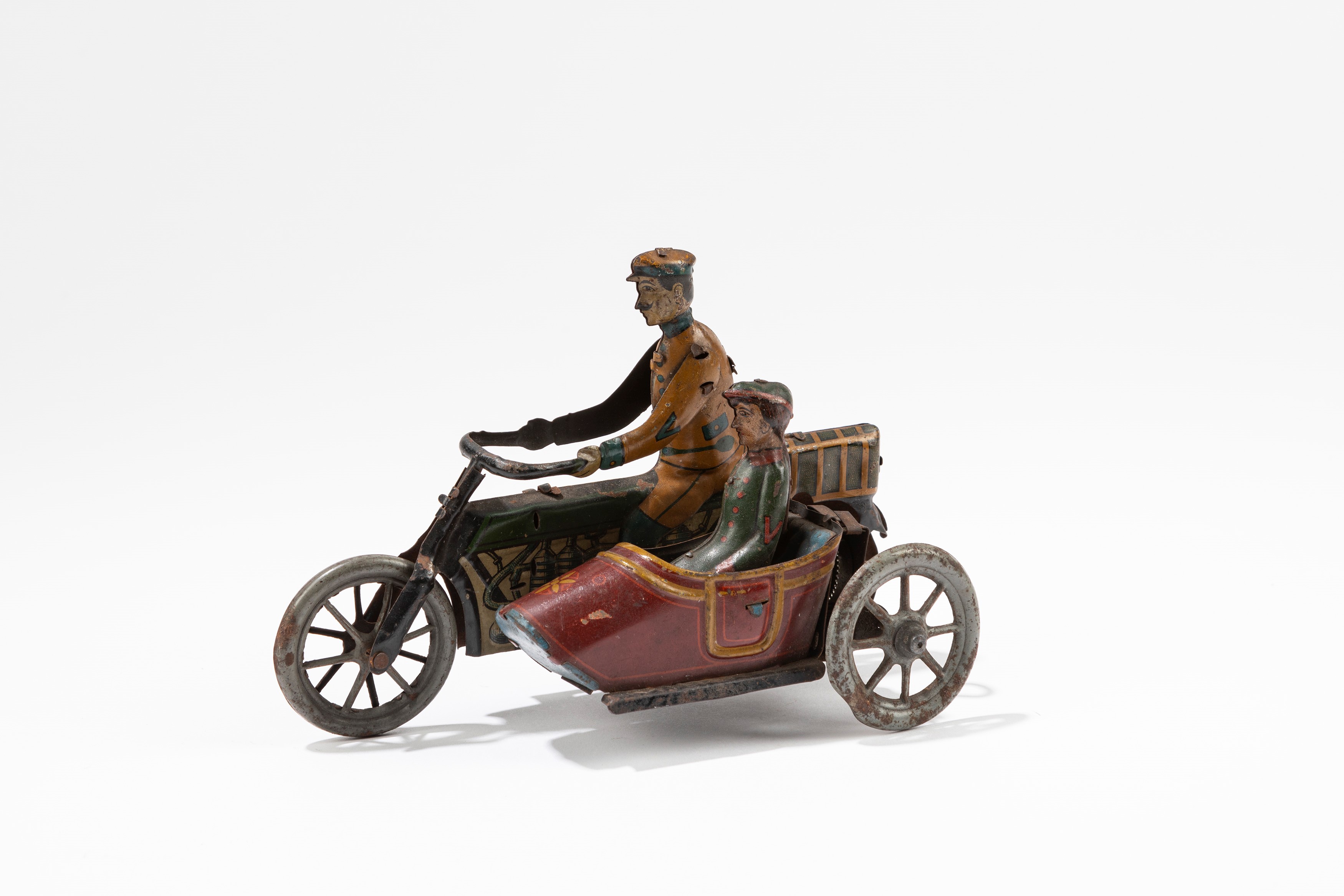 Fisher motorcycle with sidecar 1920-1925 | Vintage Toys | Finarte, casa ...