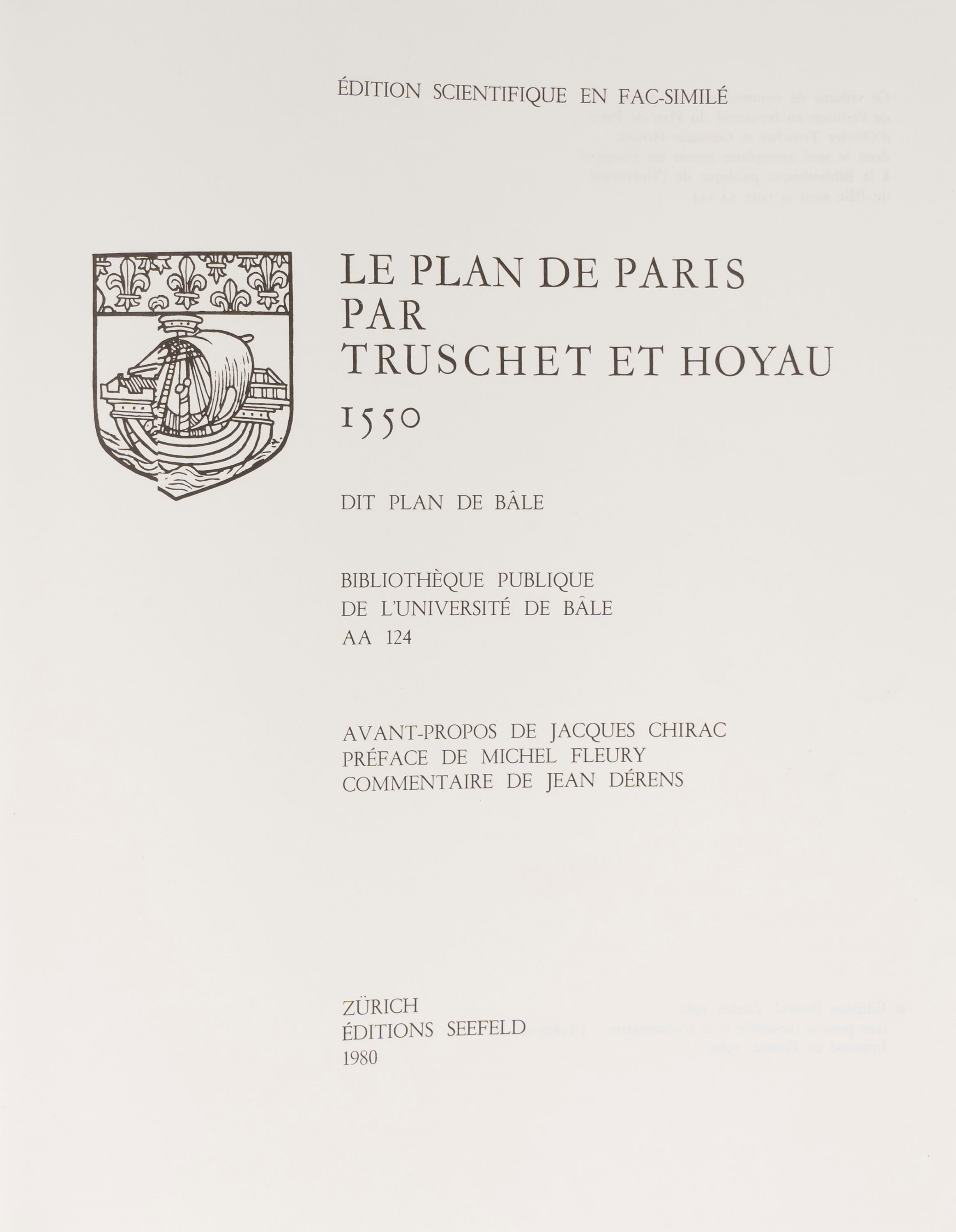 Le Plan de Paris par Truschet et Hoyau 1980 | Books, Autographs ...