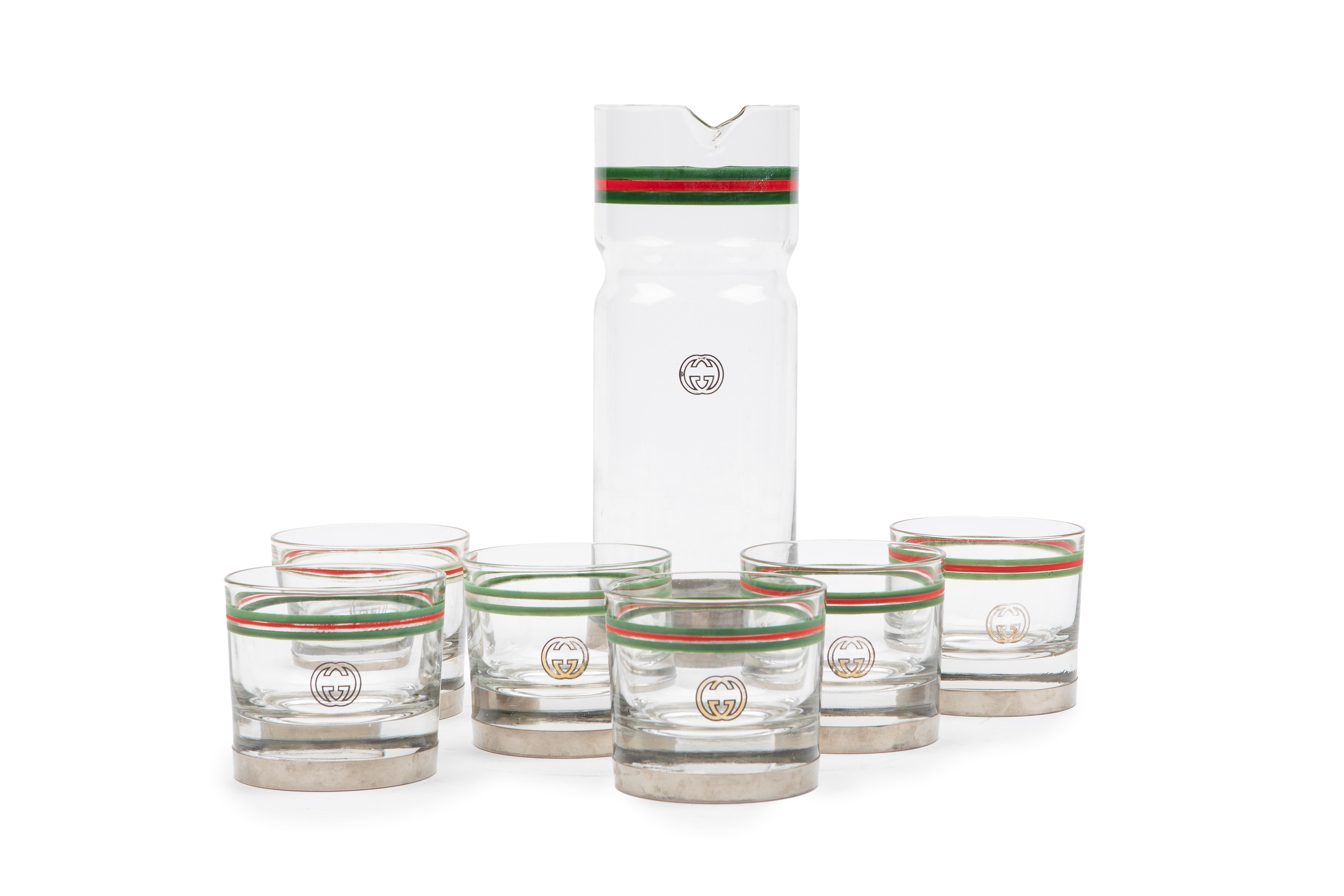 Gucci - Set of six glasses and a jug | Luxury Fashion | Finarte, casa d ...