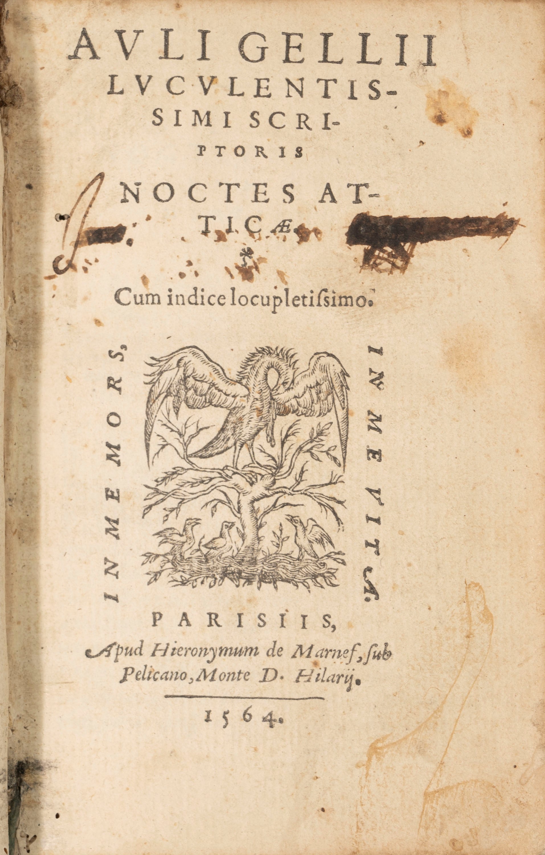 Gellio, Aulo - Noctes Atticae. Cum indice locupletissimo 1564 | Libri ...