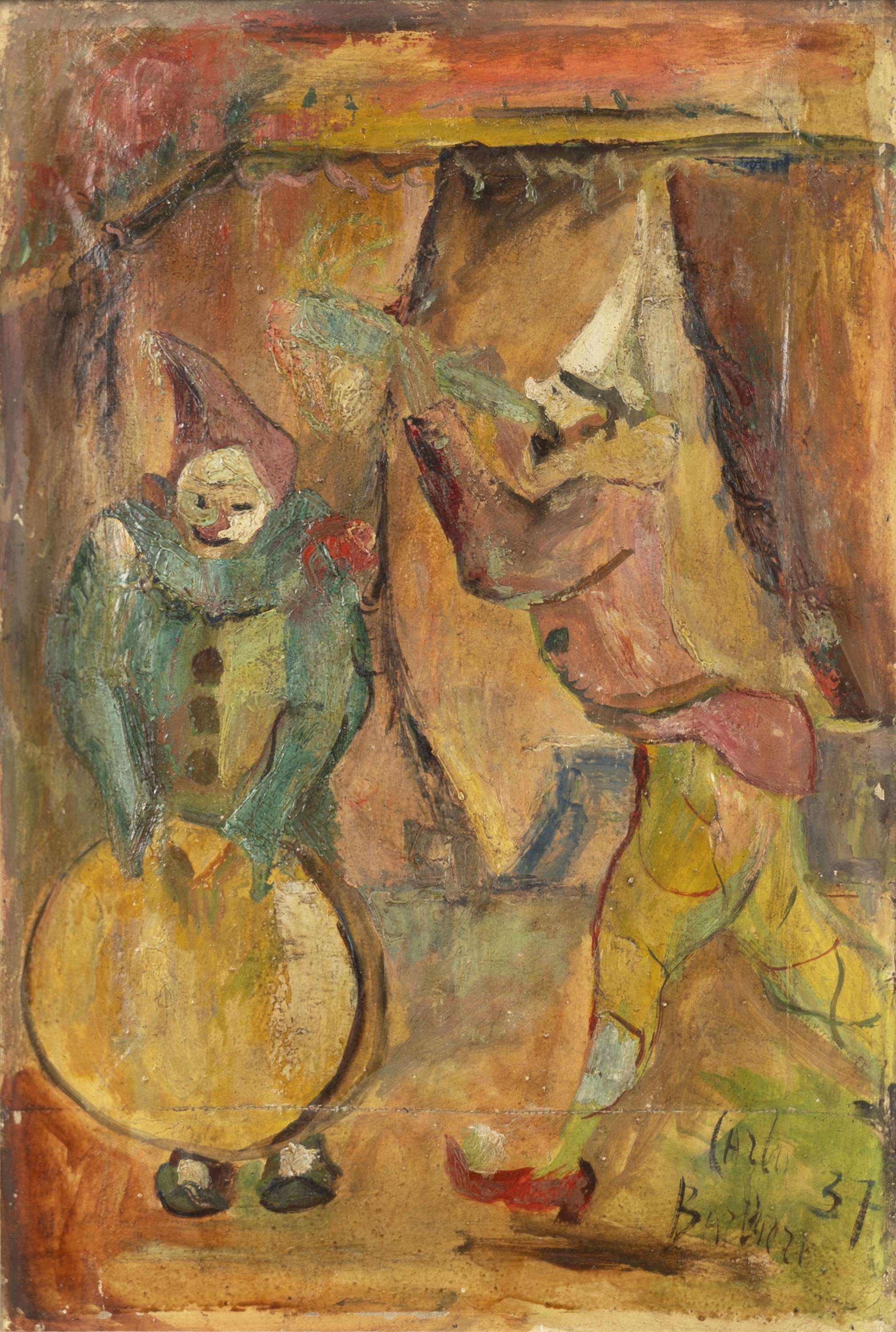 Carlo Barbieri - Clowns 1937 | Arte Moderna e Contemporanea | Finarte ...