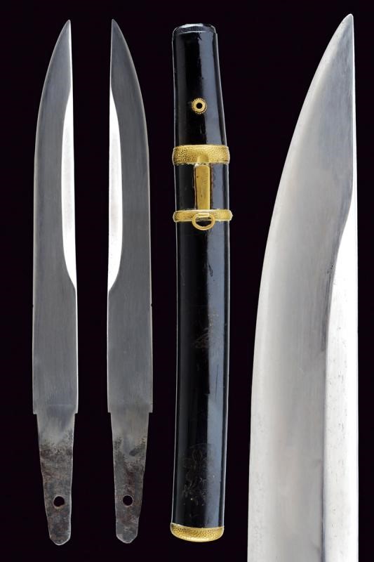 Tanto in aikuchi koshirae Periodo Meiji (1868-1912) | Rare Armi Antiche ...