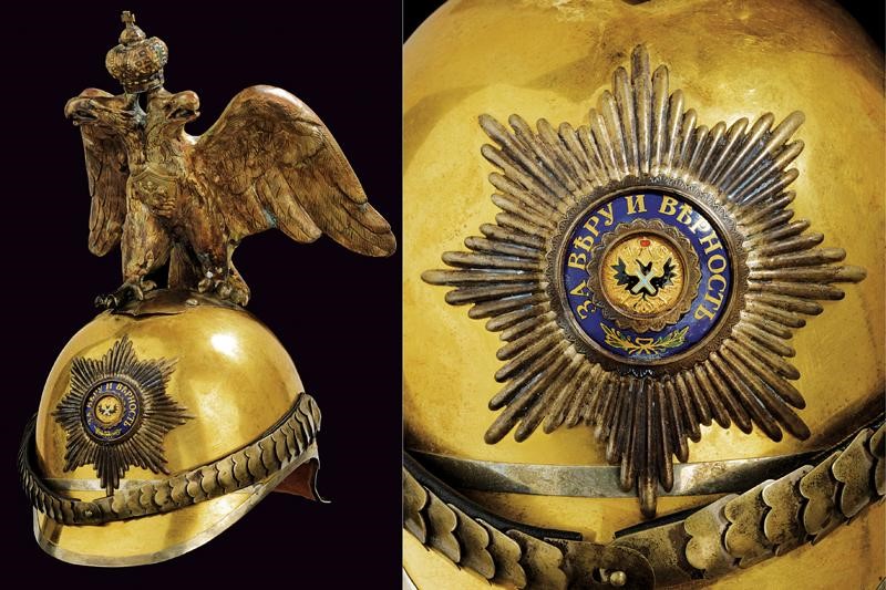 An Imperial "Garde du Corps" Regiment Officer's parade helmet, epoch ...
