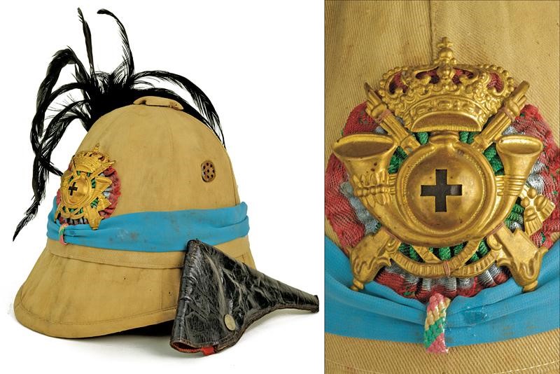 A "Cacciatori d'Africa" officer's colonial helmet circa 1900 | Rare and ...