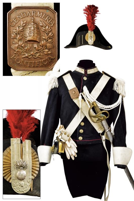 A Gendarmerie uniform with sabre about 1870 | Rare and Fine Antique ...