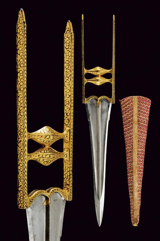 A katar with gilded mounts 19th Century | Rare and Fine Antique Arms ...