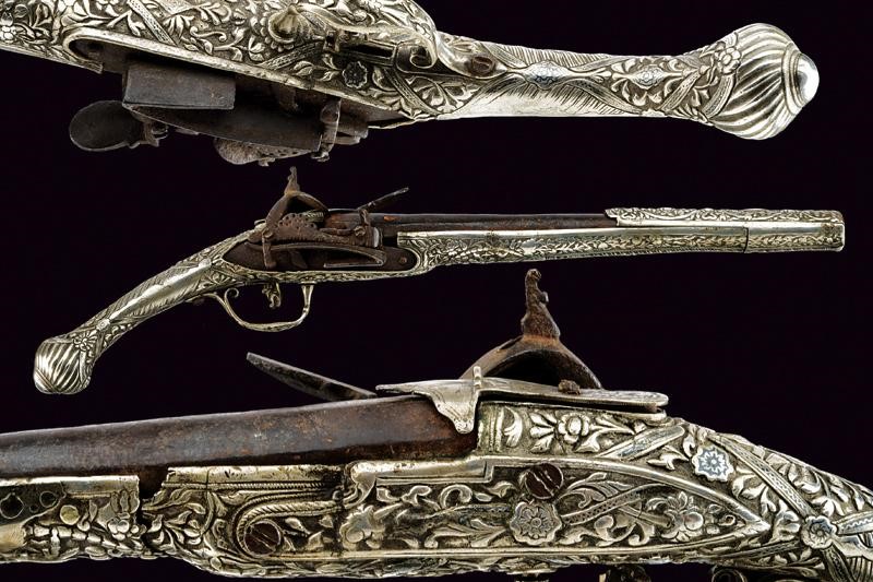 A silver-mounted miquelet lock pistol Second quarter of the 19th ...