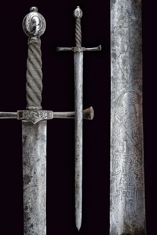 A very interesting broadsword with engraved blade about 1680 | Rare and ...