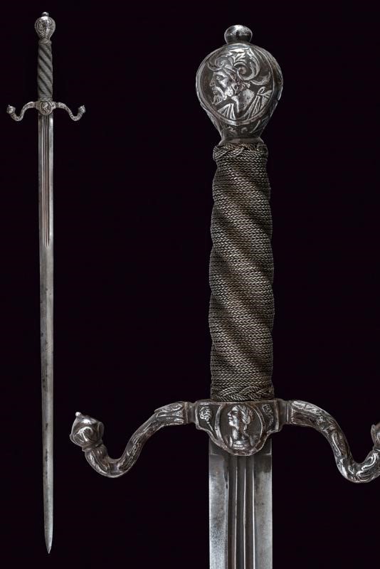 A sword with engraved hilt about 1680 | Rare and Fine Antique Arms ...