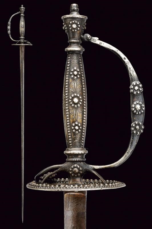 A beautiful silver-hilted small sword late 18th Century | Rare and Fine ...