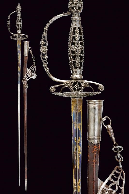 A very fine small sword with scabbard late 18th Century | Rare and Fine ...