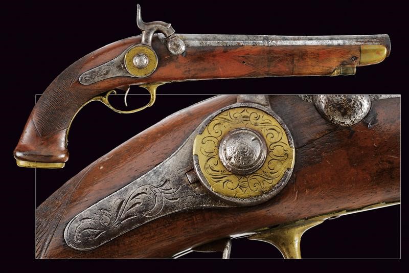 A rare percussion system pistol circa 1850 | Rare and Fine Antique Arms ...