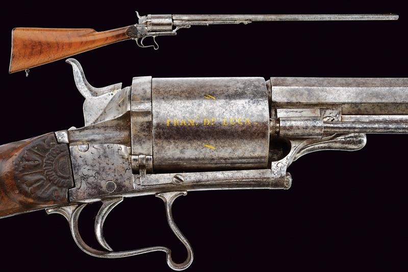 A center fire revolving rifle by F. De Luca 1865 | Rare and Fine ...