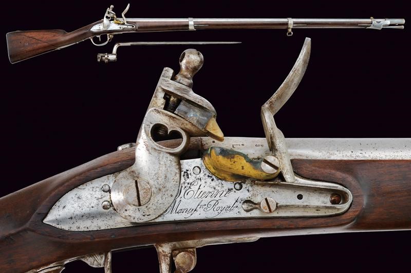 Fucile a pietra focaia da fanteria con baionetta 1818 | Rare Armi ...