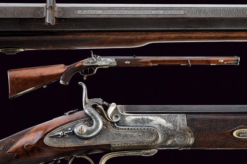 A beautiful center-fire breech loading target rifle of royal property ...