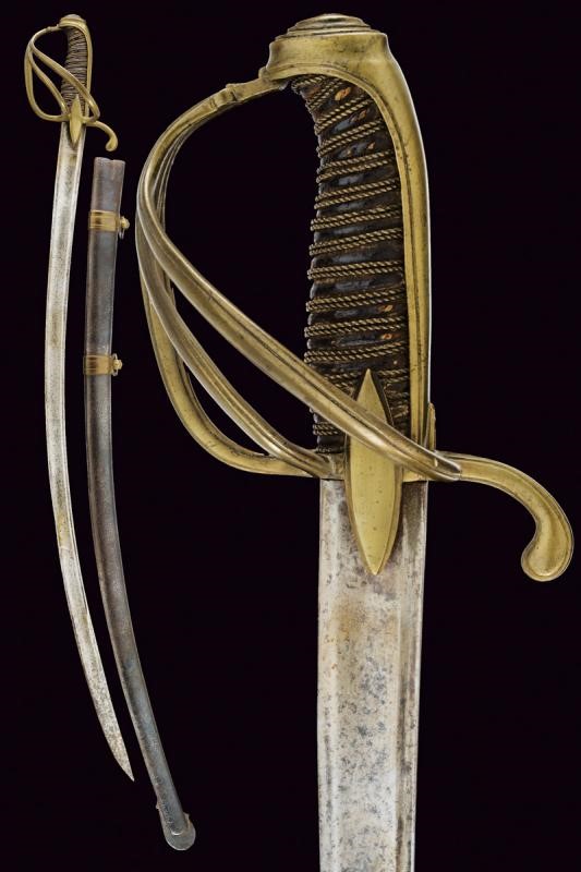 A light-cavalry officers' sabre, Model AN XI first quarter of the 19th ...