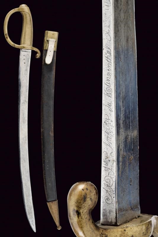 A "sabre briquet" AN XI model of the First Empire Early 19th Century ...
