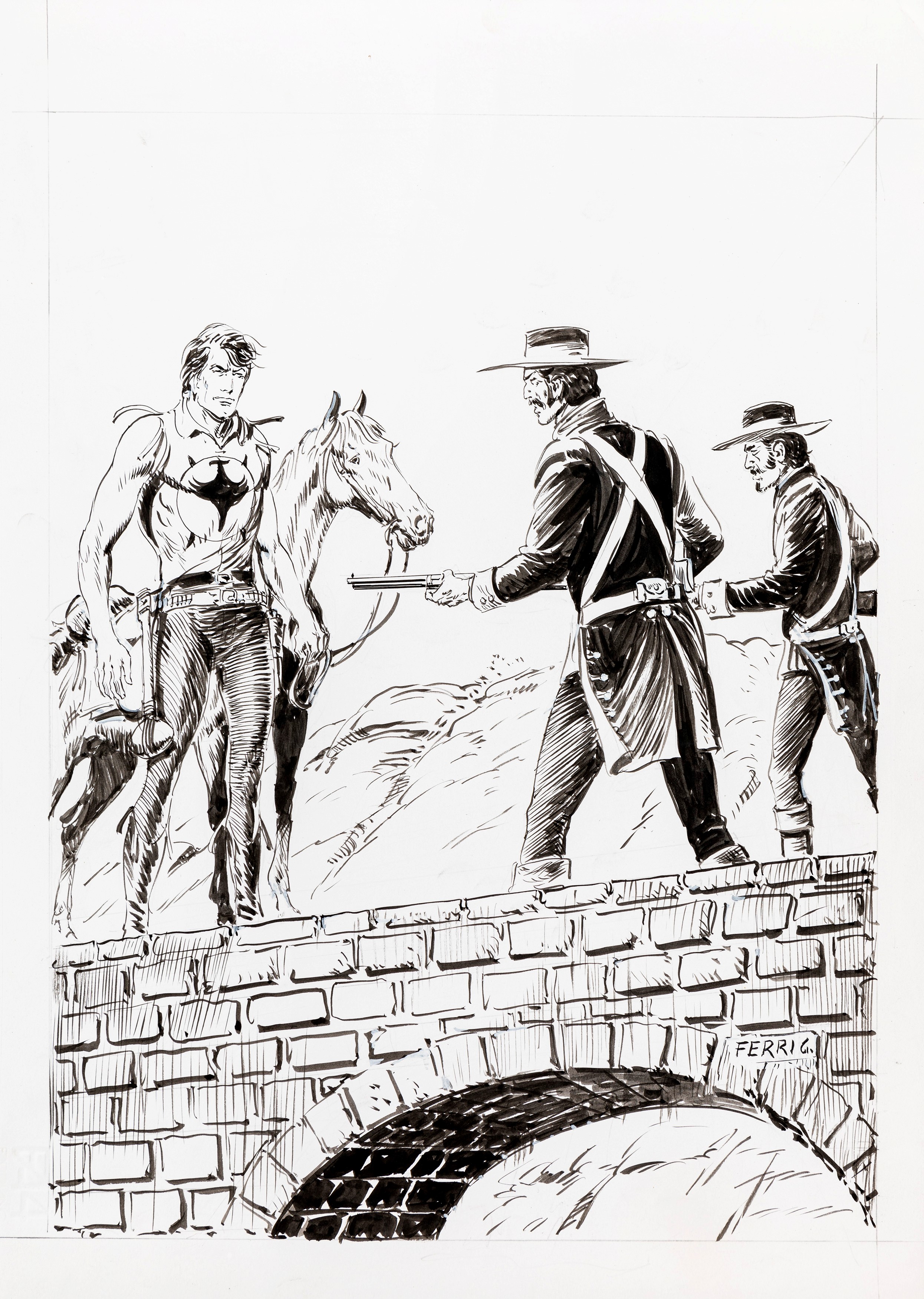 Gallieno Ferri - Zagor - On the trail of Dexter Green 2012 | Original ...