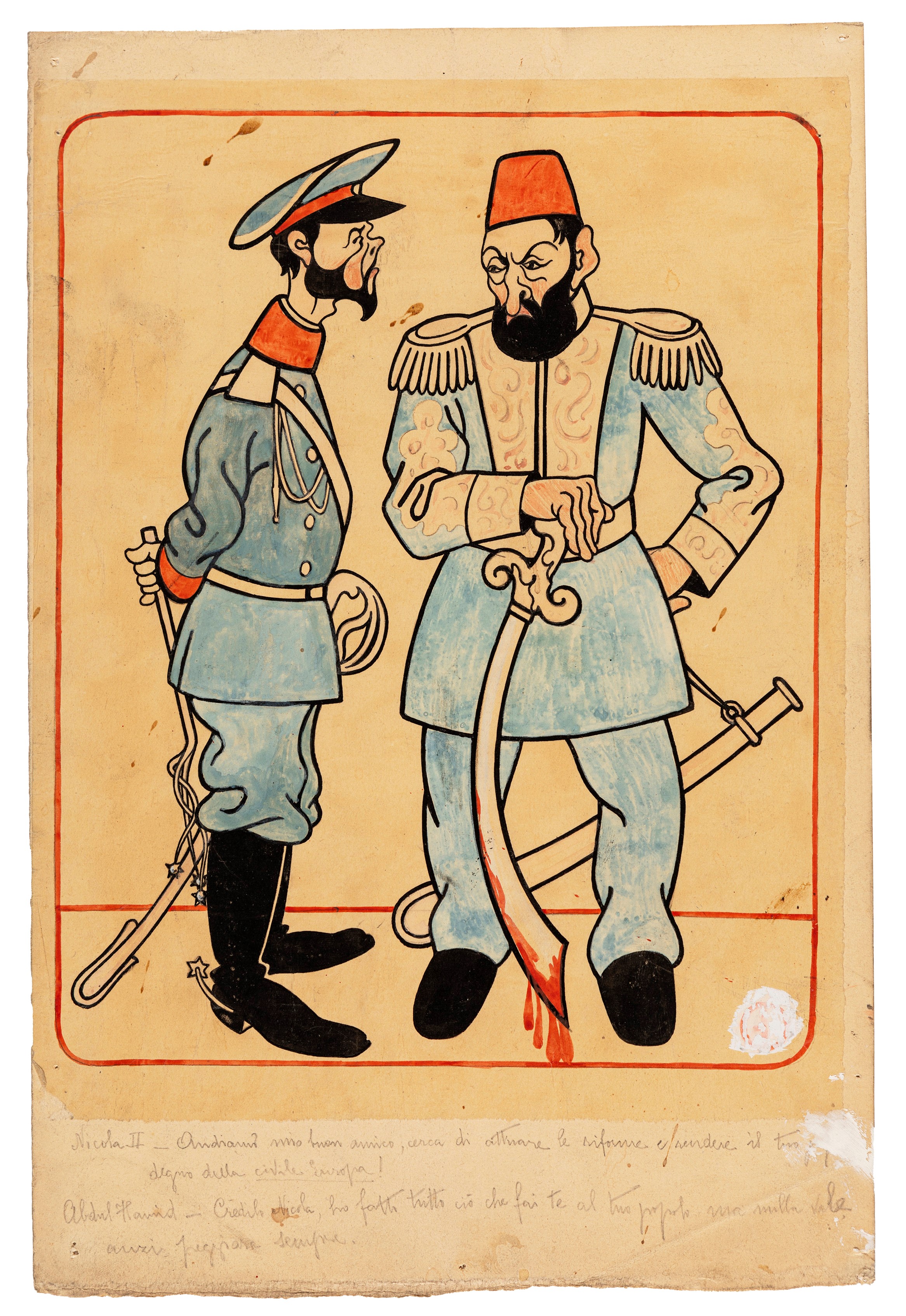 Duilius - Nicholas II and Abdul-Hamid 1900 | Original Comic Arts ...