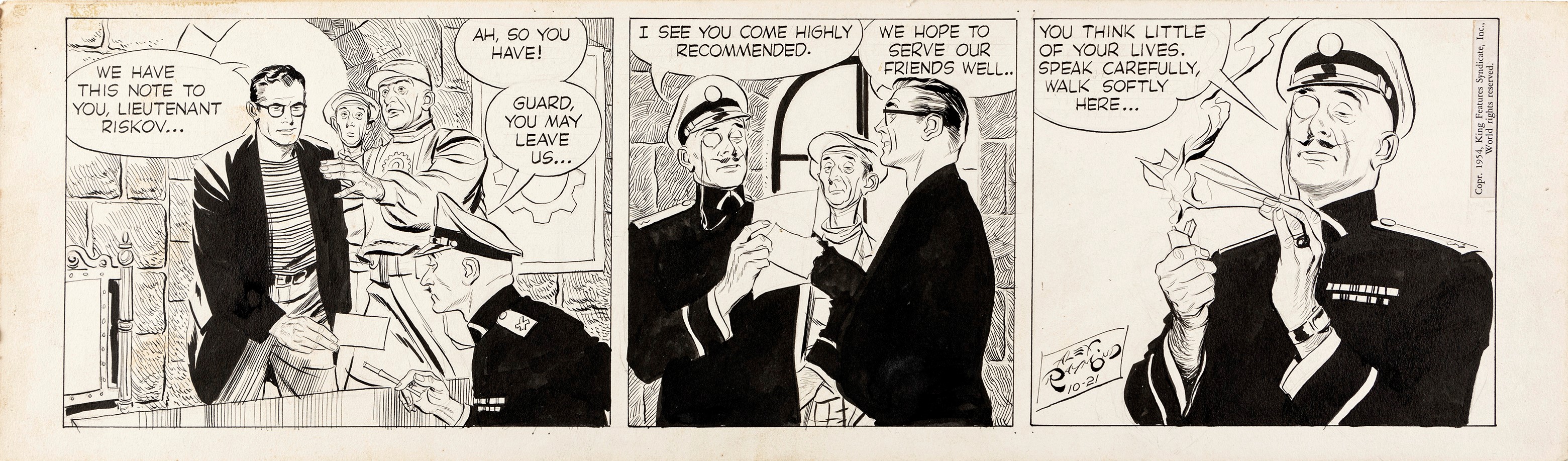 Alex Raymond - Rip Kirby 1954 | Fumetti: Tavole e Illustrazioni ...