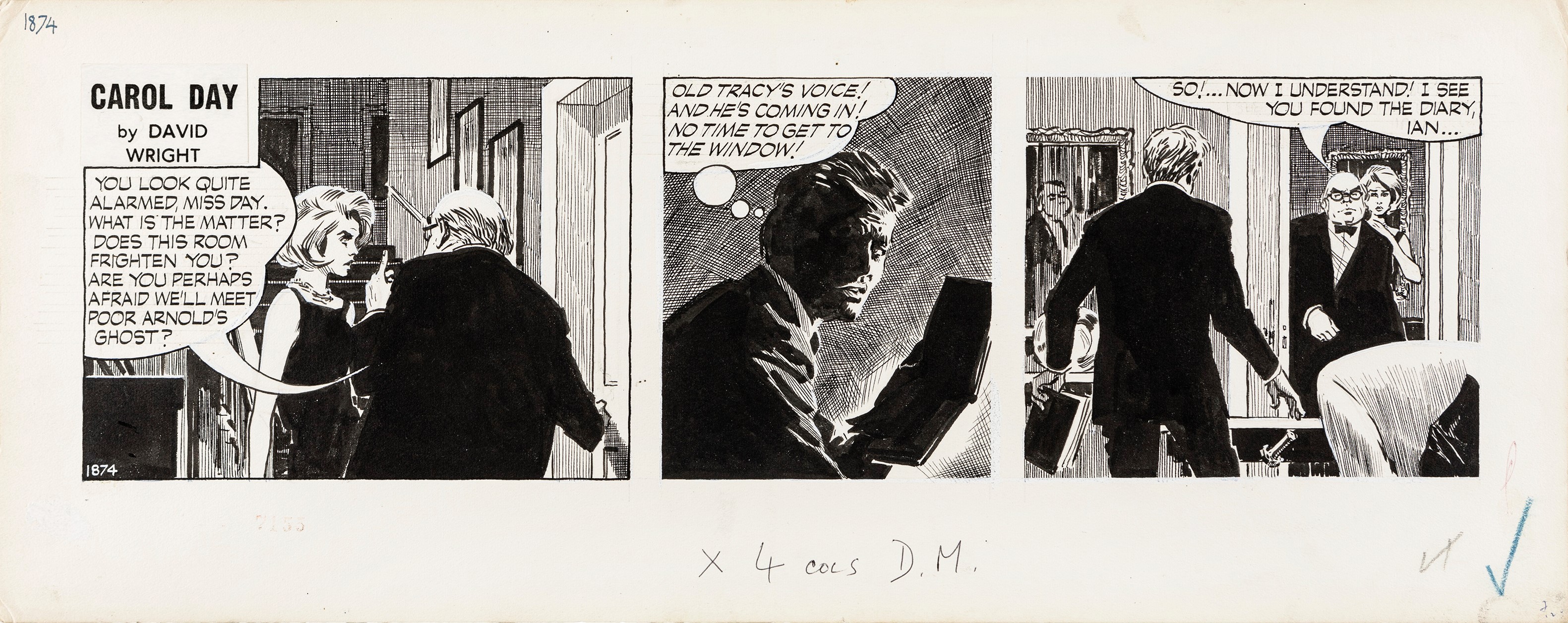 David Wright - Carol Day 1963 | Original Comic Arts & Illustrations ...