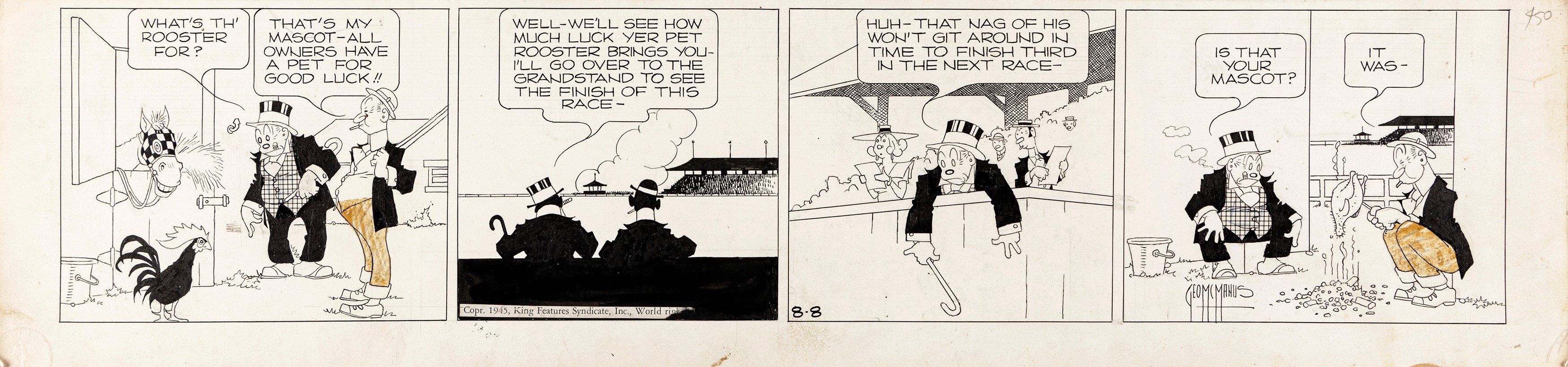 George McManus - Bringing Up Father 1945 | Original Comic Arts ...