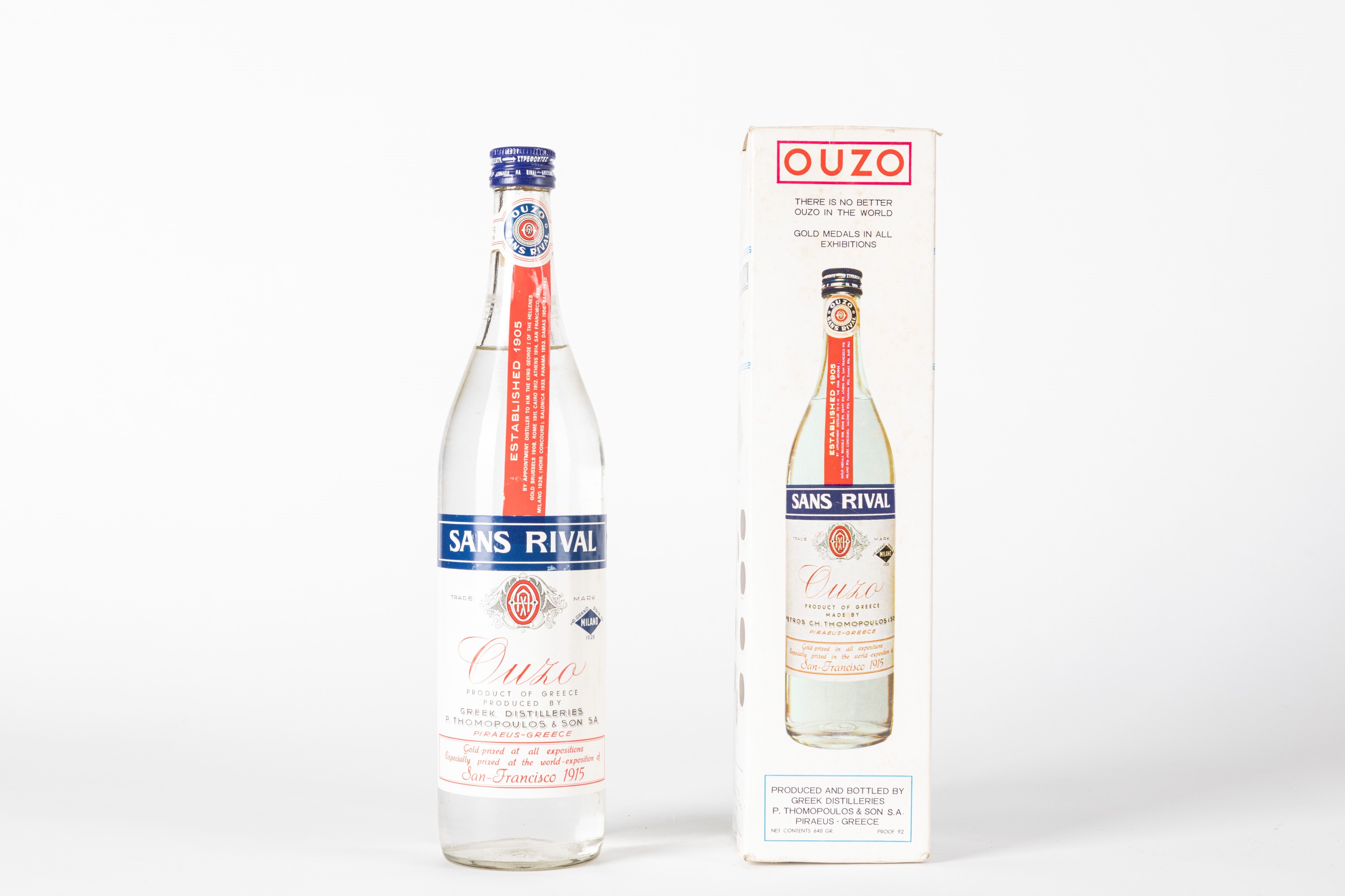 Grecia - SANS RIVAL OUZO (with box) | Fine Spirits | Finarte, casa d'aste