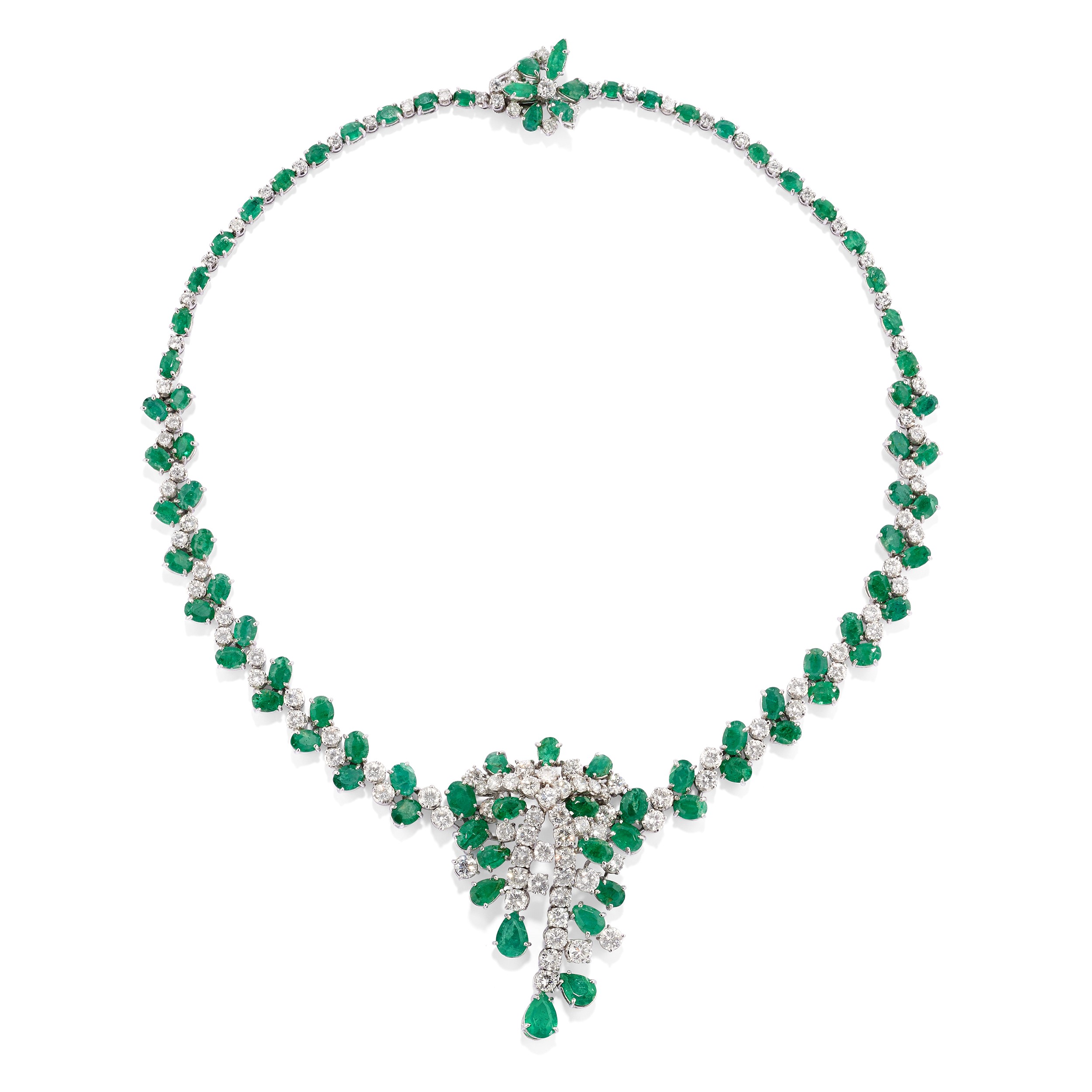 Diamond and emerald necklace store