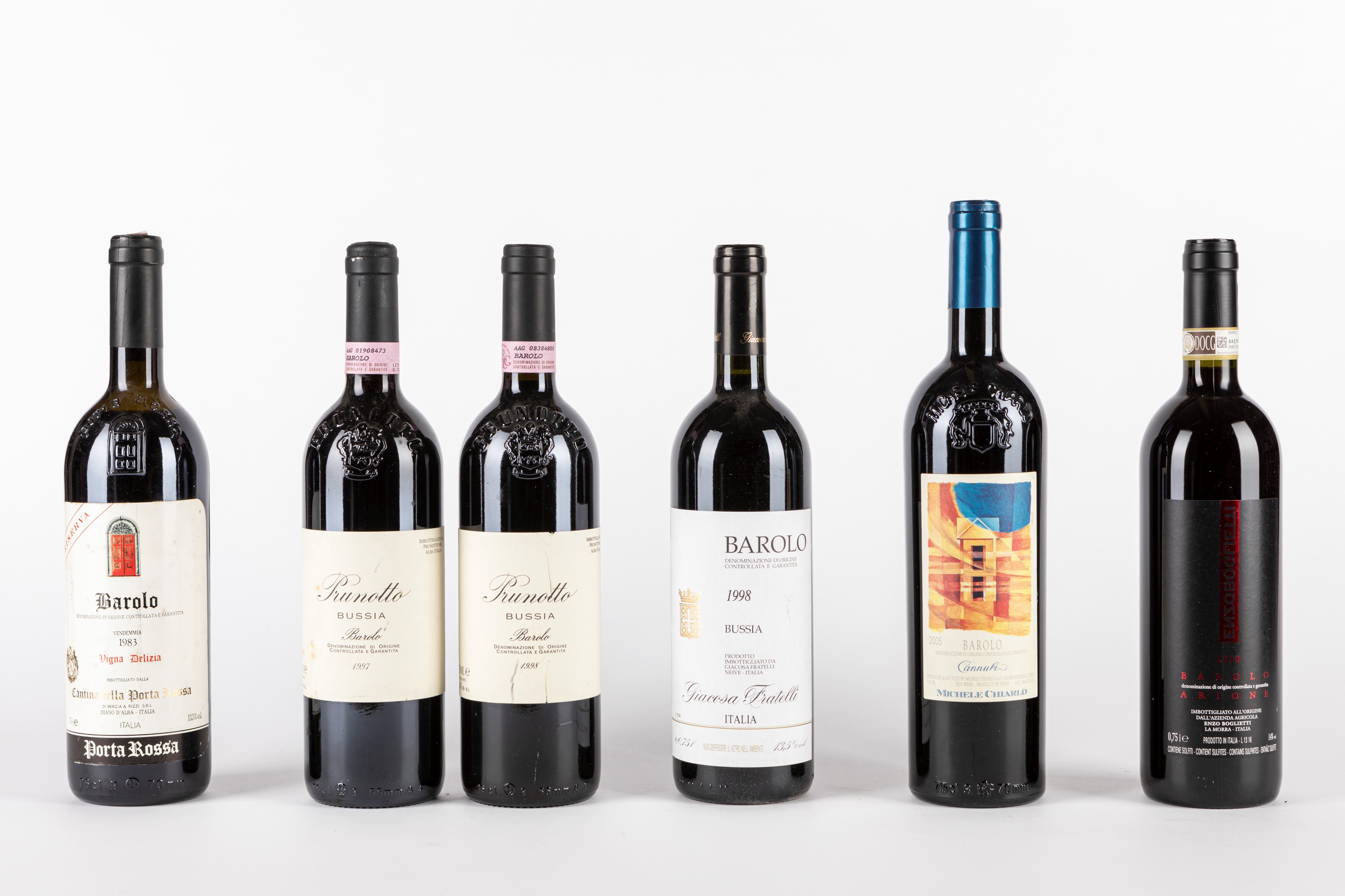 Italia - Barolo selection (tot bt 6) | Fine Wines & Spirits | Finarte ...
