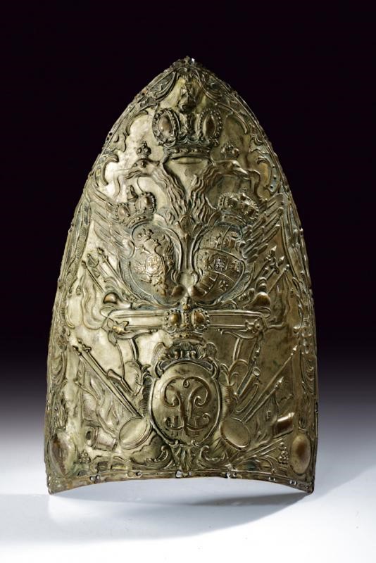 Rara placca per una mitria da truppa, periodo Pietro III di Russia ...