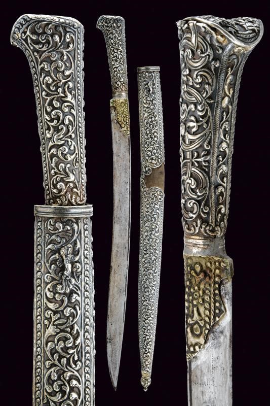 A silver-mounted yatagan Early 19th Century | Fine Antique Arms and ...