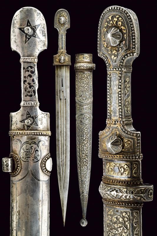 A silver-mounted Kindjal by Butaev Late 19th Century | Fine Antique ...
