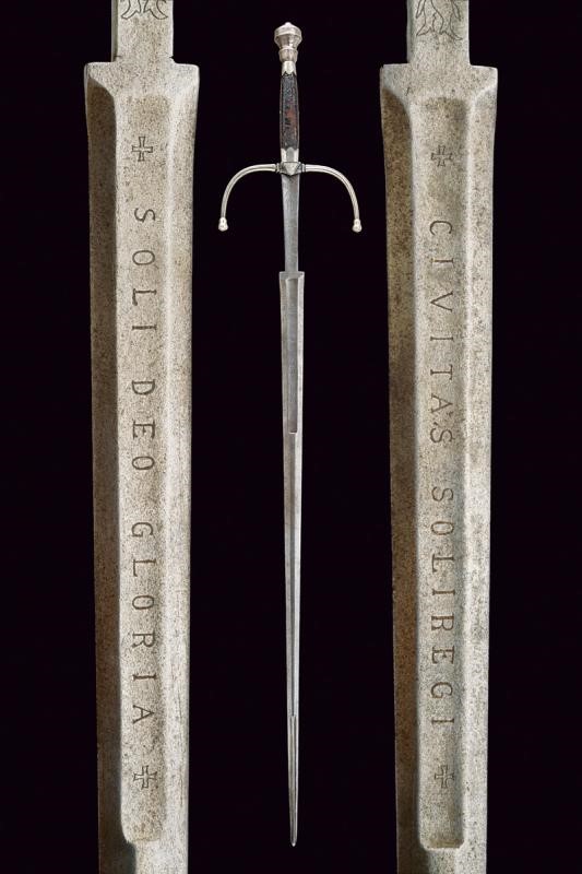 A rare and interesting hand-and-a-half sword of a nobleman mid-16th ...