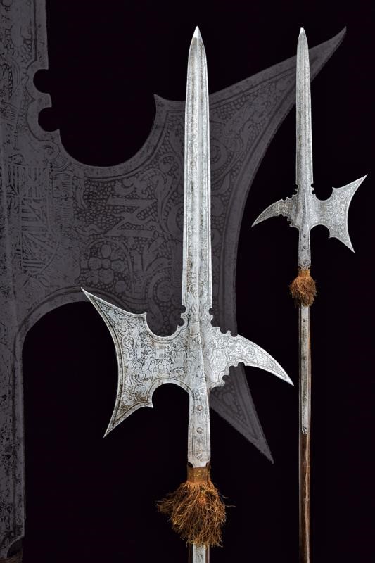An engraved trabant's halberd, epoch Archduke Ferdinand 1599 | Fine ...