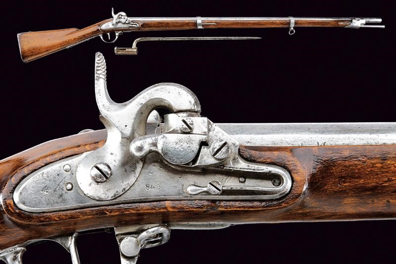 An infantry 1842 model Augustin musket with bayonet | Fine Antique Arms ...