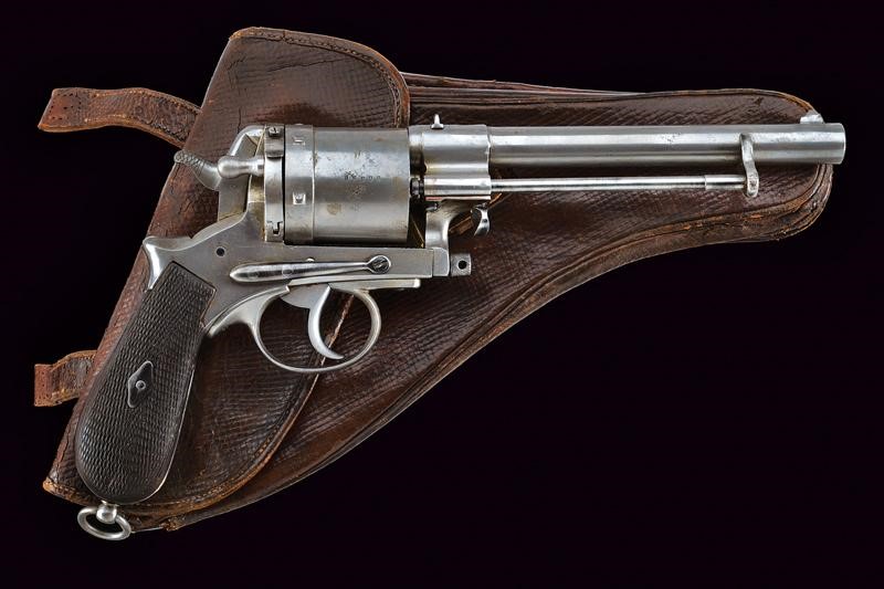 An 1870 model Gasser revolver with holster | Fine Antique Arms and ...