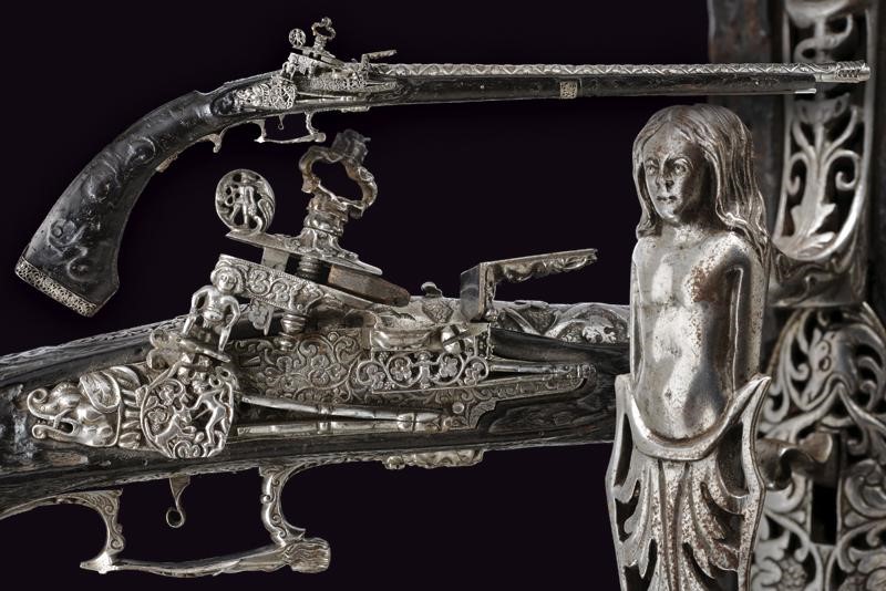 An important composed flintlock petronel | Fine Antique Arms and ...