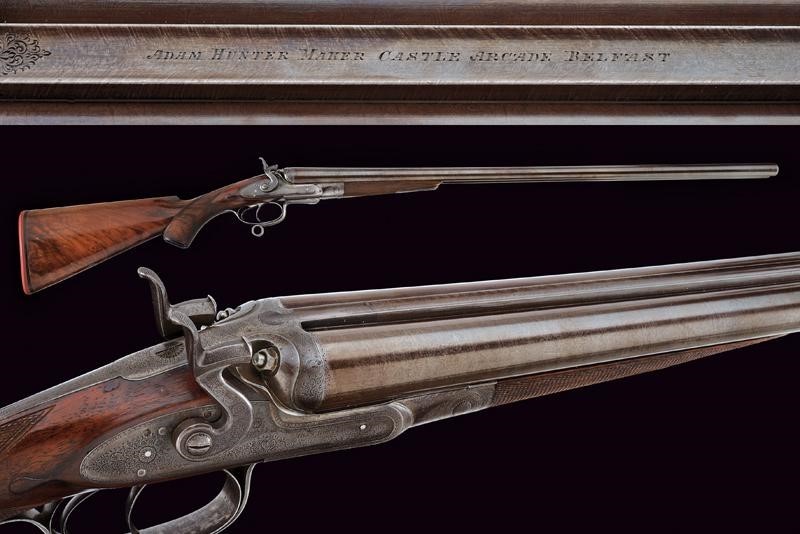 A double-barreled center-fire shotgun by Adam Hunter | Fine Antique ...