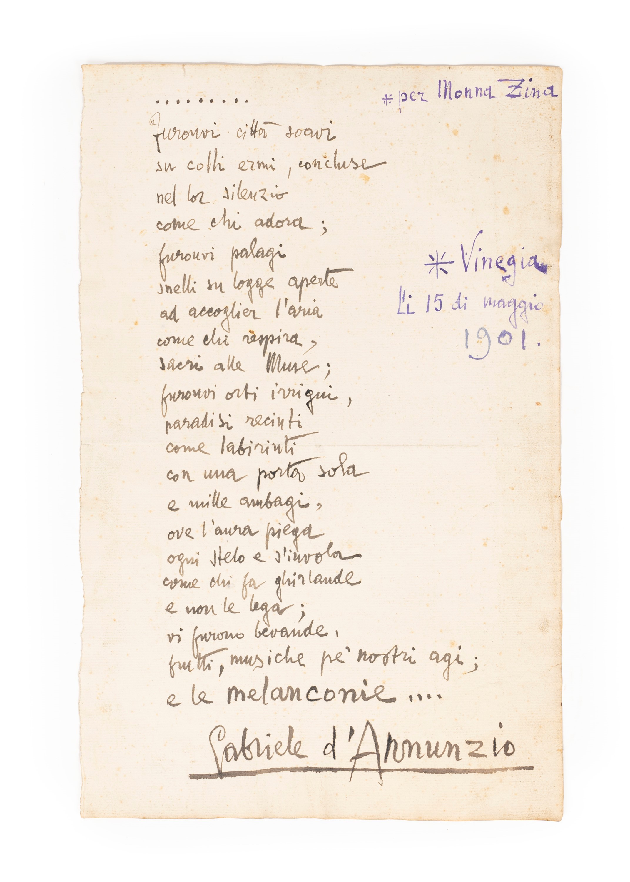 D'Annunzio, Gabriele - Maya 1901 | Books, Autographs & Prints | Finarte ...