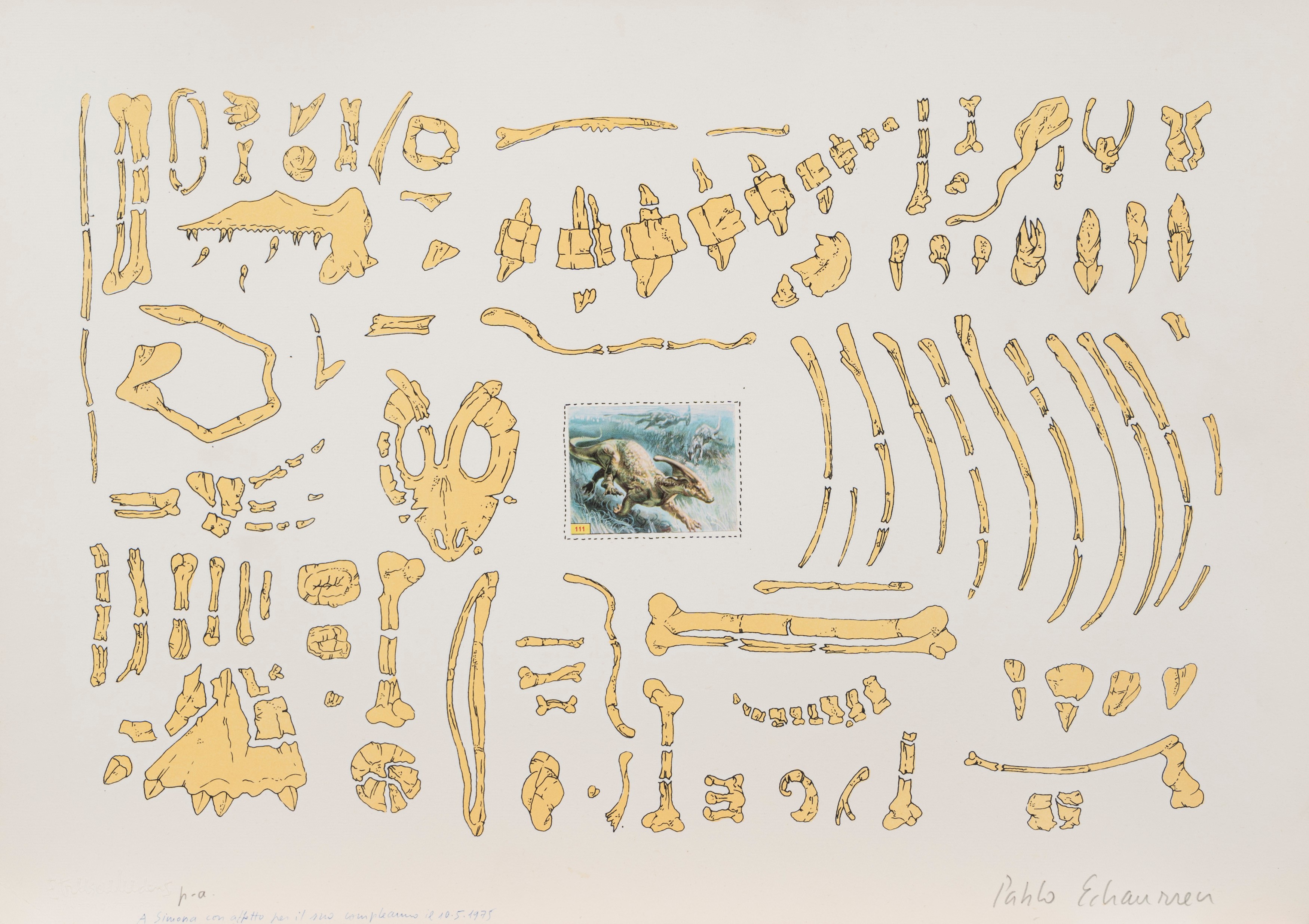 Pablo Echaurren - Dinosaurs | Prints & Multiples | Finarte, casa d'aste