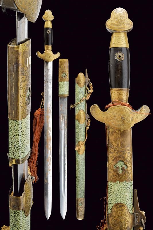 An interesting Jian (sword) with hidden blade 19th Century | Fine ...