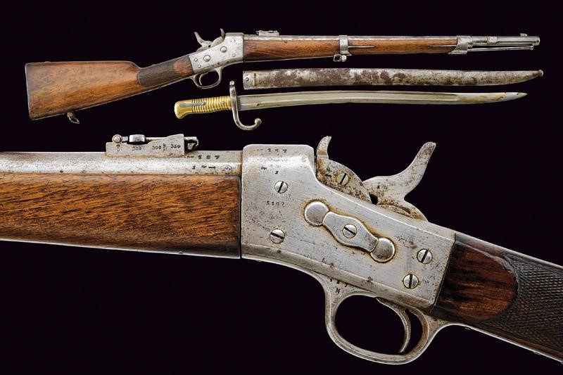 An 1868 Model Remington Rolling Block musket of the Papal artillery ...
