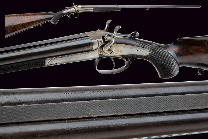 An interesting Holland & Holland double-barreled rook rifle 1882 | Fine ...