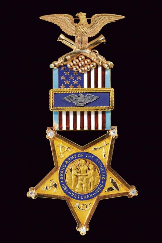 Very rare "Grand Army of the Republic Veteran" medal 1861 - 1866 in ...
