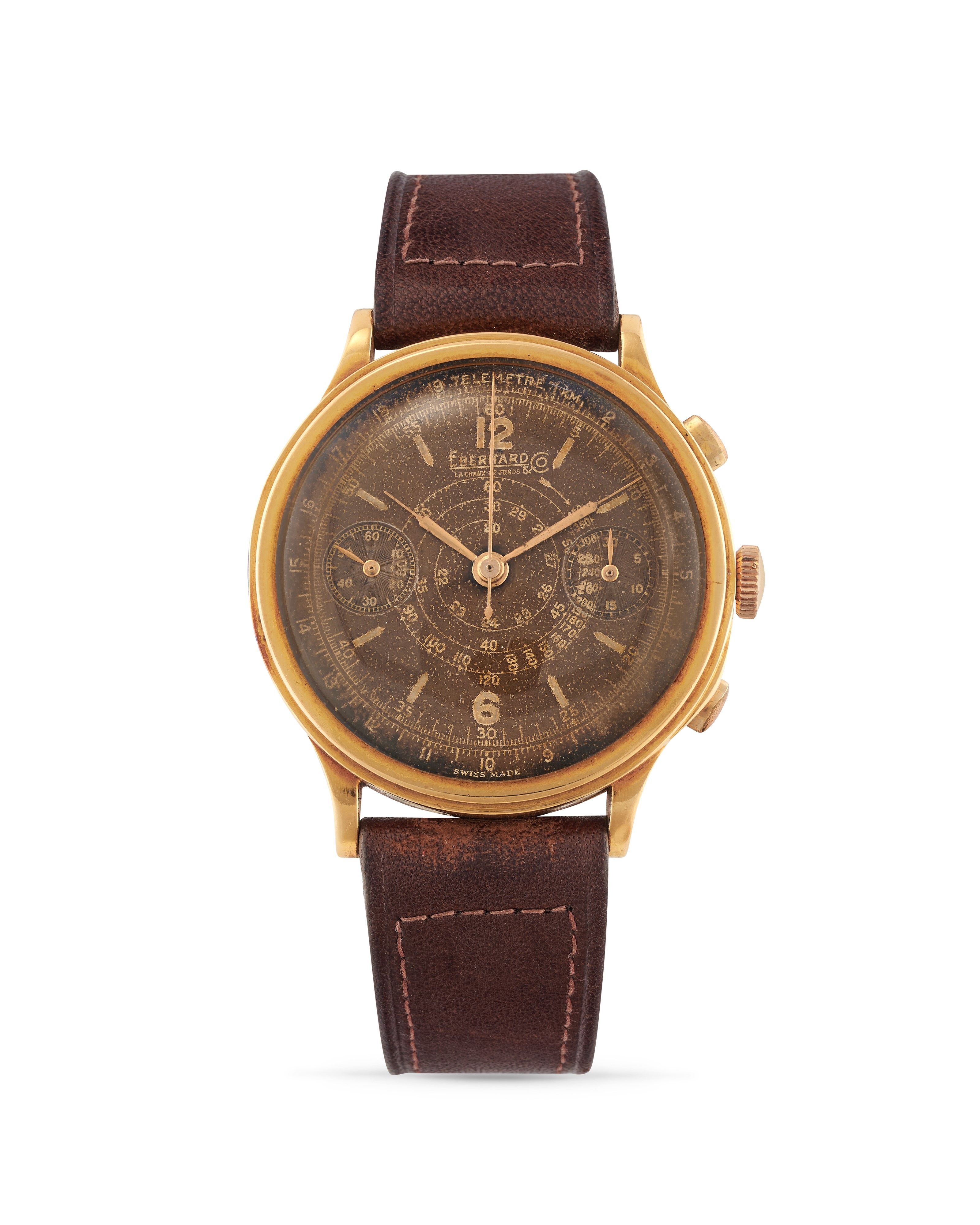 Eberhard - cronografo pre Extra-Fort anni 40 | Orologi | Finarte, casa ...