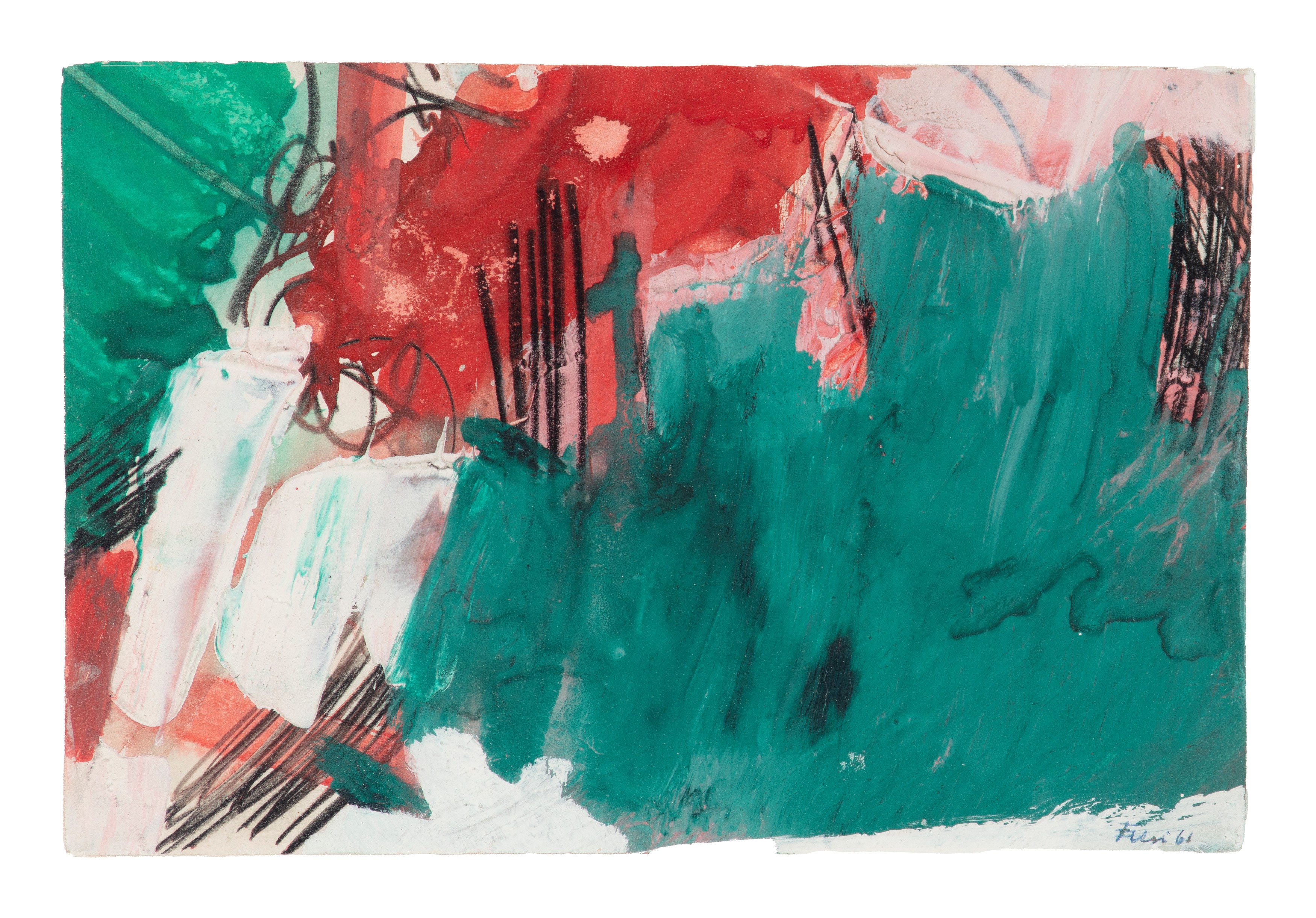 Walter Fusi - Untitled 1961 | Modern & Contemporary Art | Finarte, casa ...