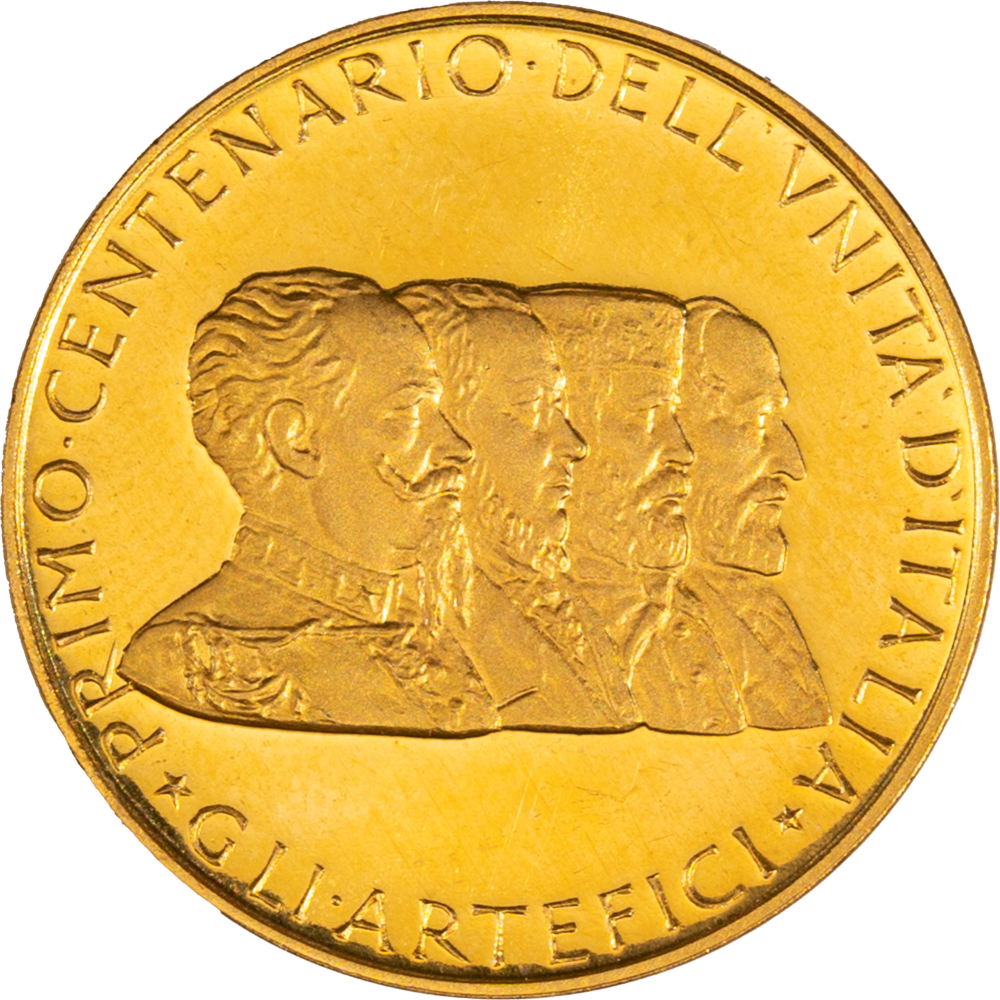 Medaglia commemorativa dei 100 anni dell'Unità d'Italia 1961 ...