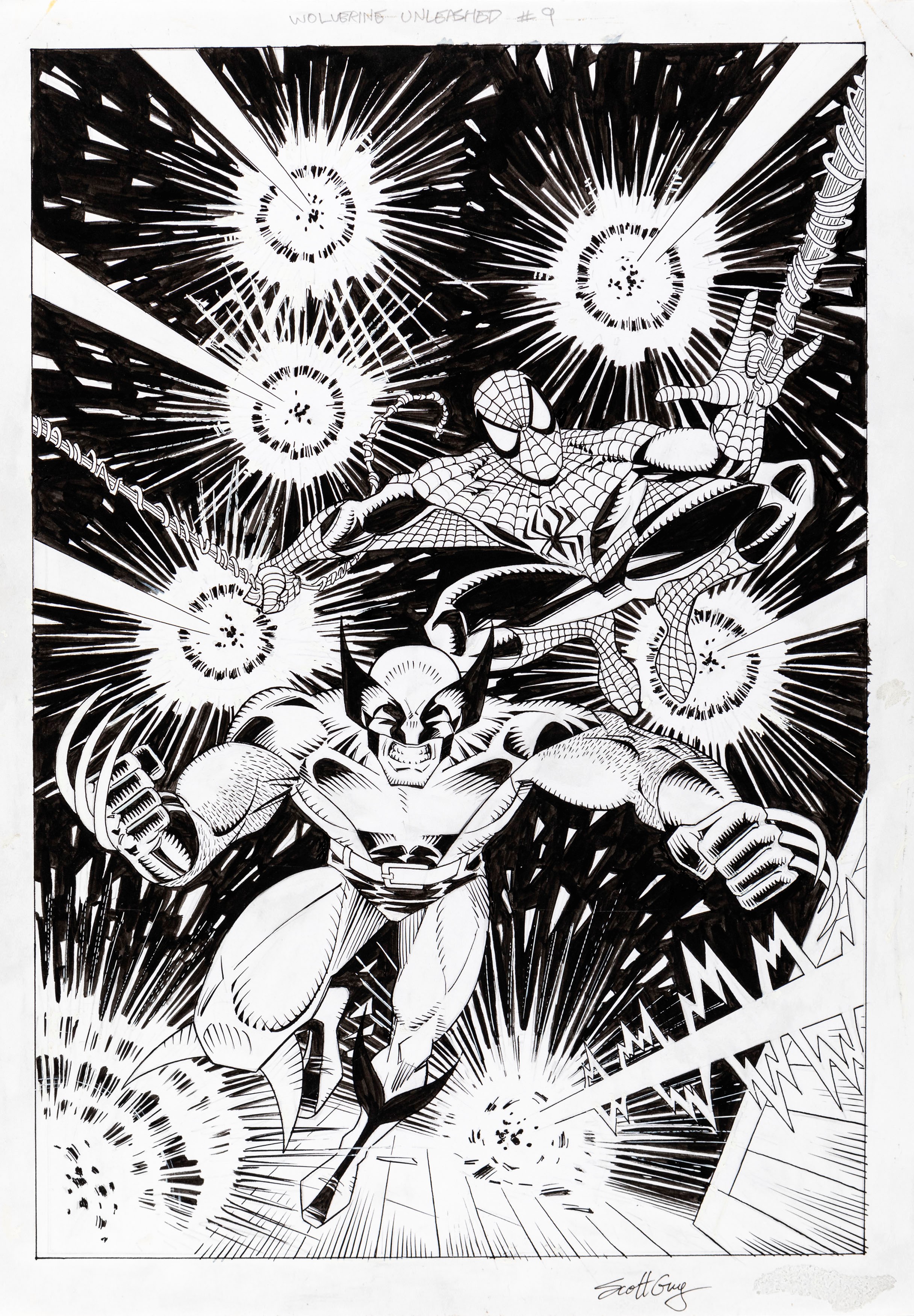 Scott Gray - Wolverine Unleashed 9 1997 | Original Comic Arts ...